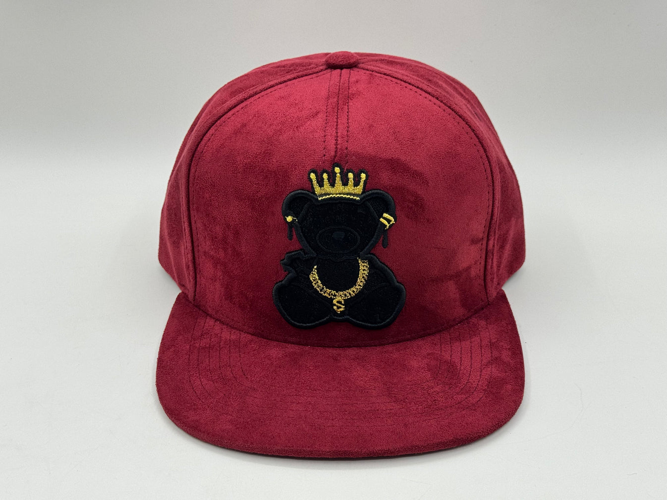 Royal Bear Suede Snapback Cap – Red – YEEZY WEAR